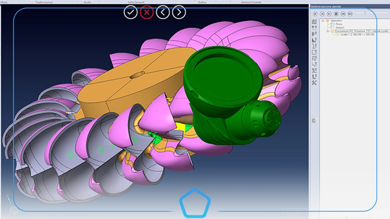 Best cam software for 5 axis machining: Siemens NX